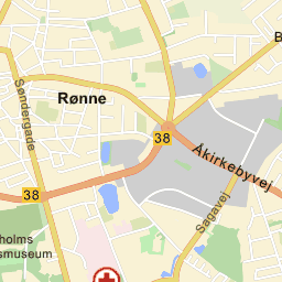 Rønne Strandvejen - kort på Krak