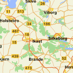 Region Sjælland - kort på Krak